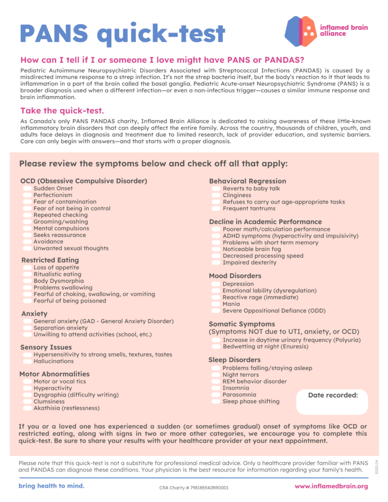 Take the PANS quick-test to find out more.